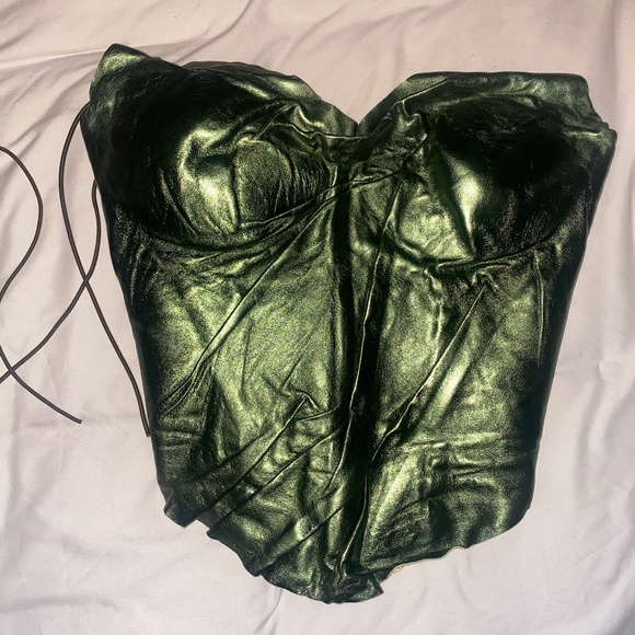 Strugala the label | Tops | Metallic Corset Smallmedium Strugala The ...